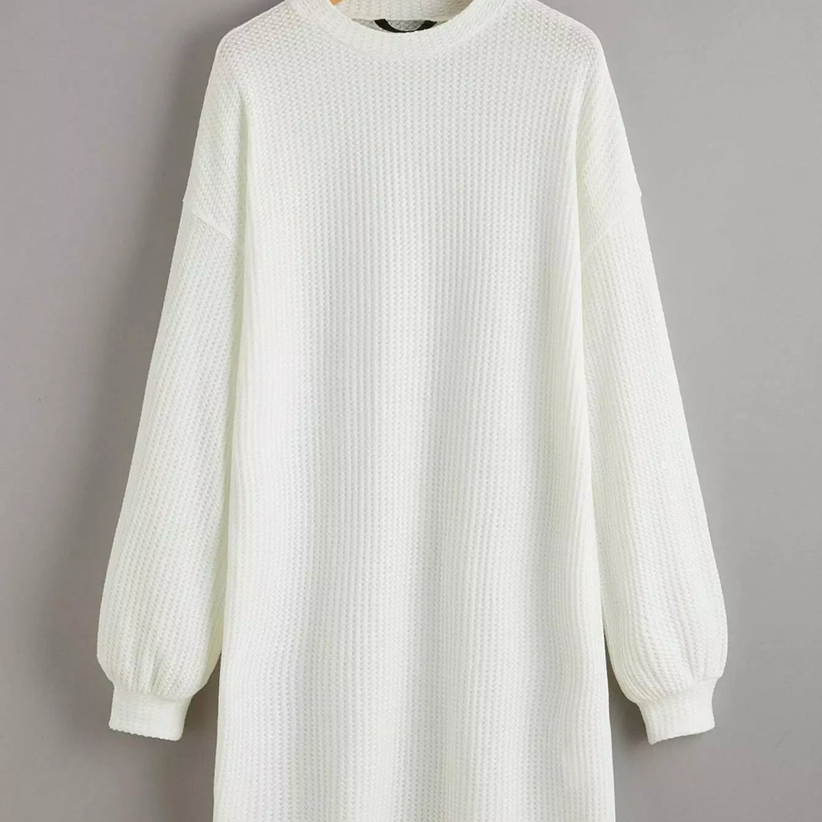 Drop Shoulder Solid Dress – Beisat