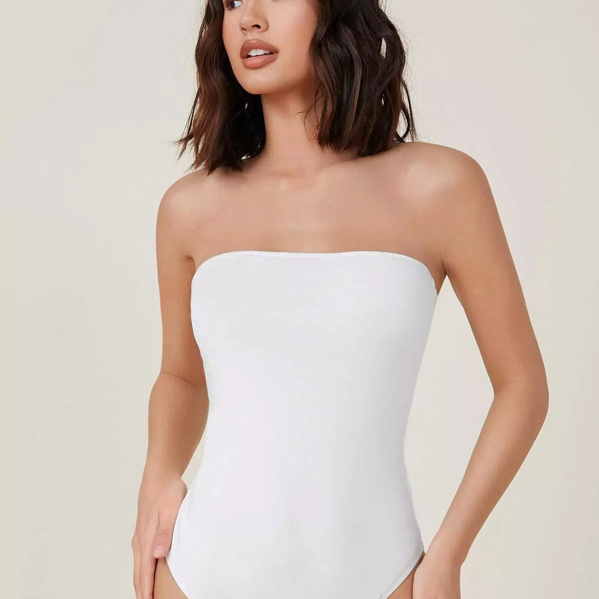 Solid Skinny Tube Bodysuit – Beisat