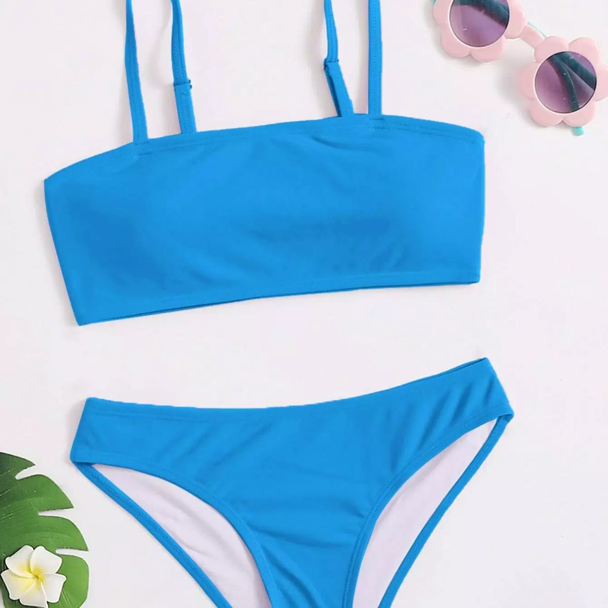 Girls Solid Bikini Swimsuit – Beisat
