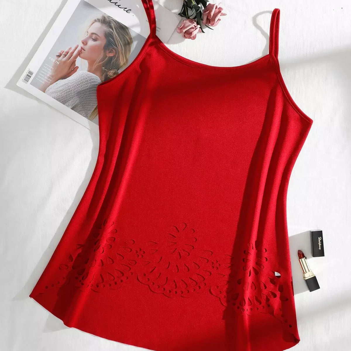 Solid Laser Cut Cami Top – Beisat