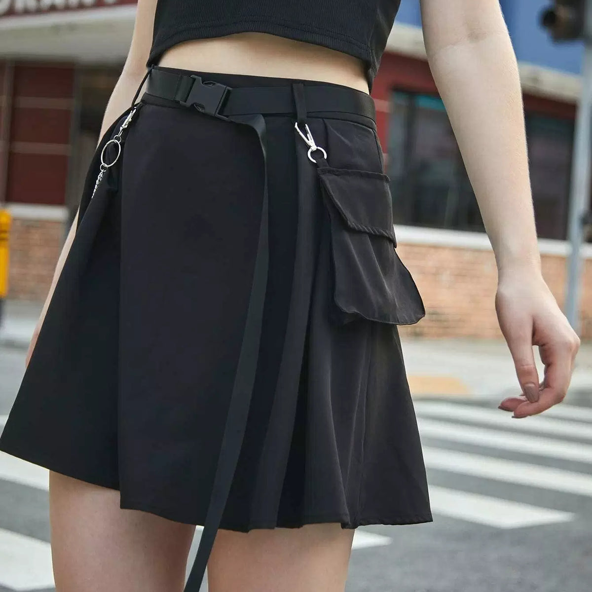 Solid Pocket Skirt – Beisat