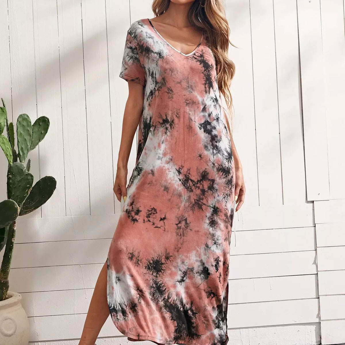 Split Thigh Tie Dye Dress – Beisat