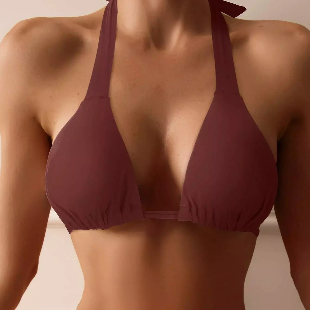 Halter Triangle Bikini Top – Beisat