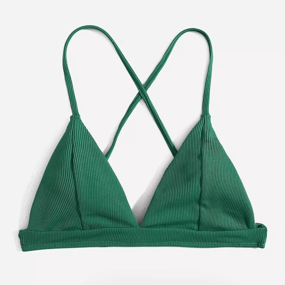 Rib Triangle Bikini Top – Beisat