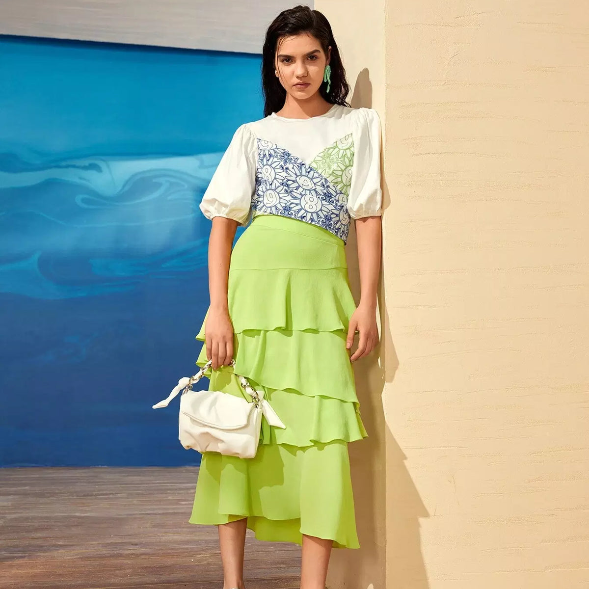 Ruffle Hem Layered Skirt – Beisat