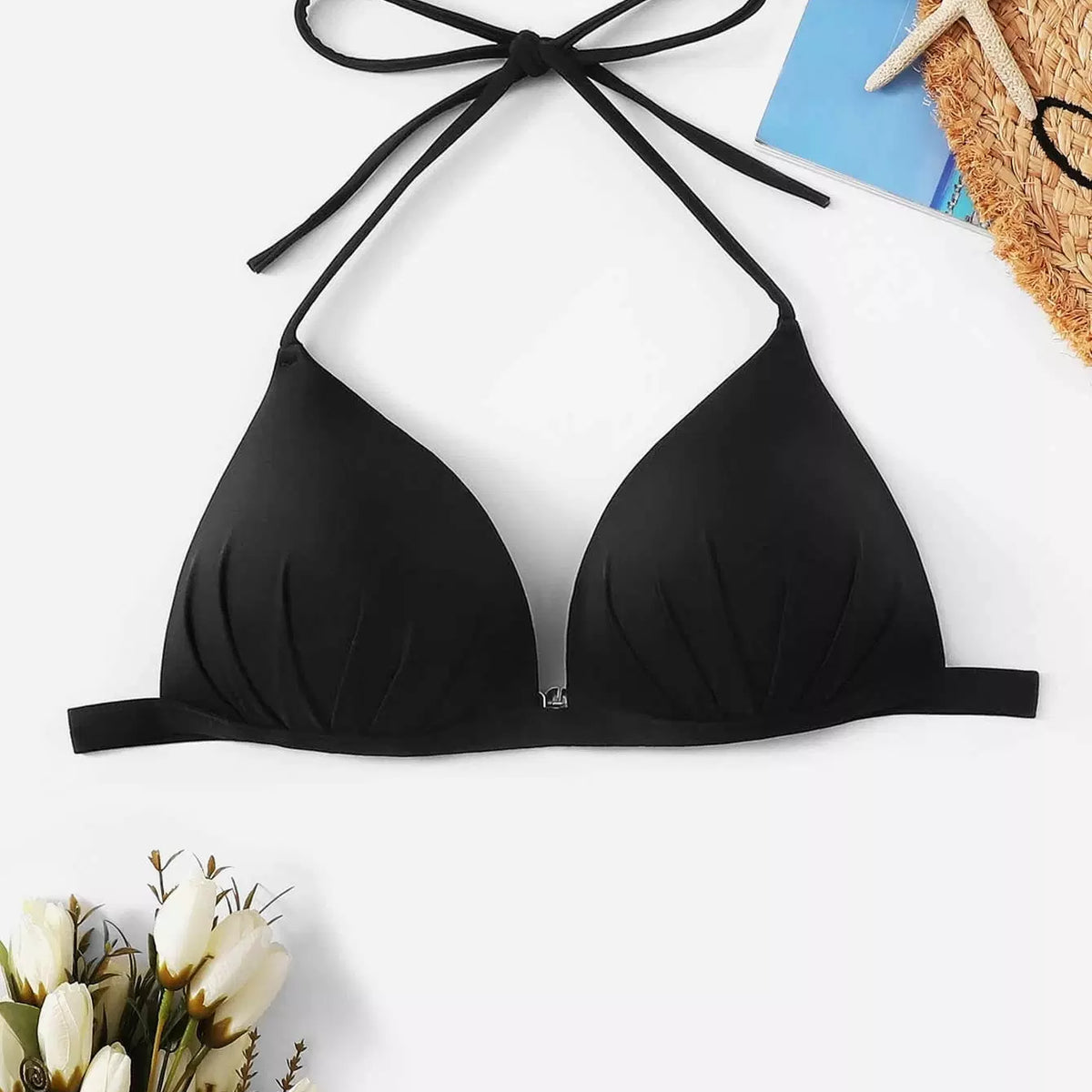 Triangle Halter Swimming Top – Beisat