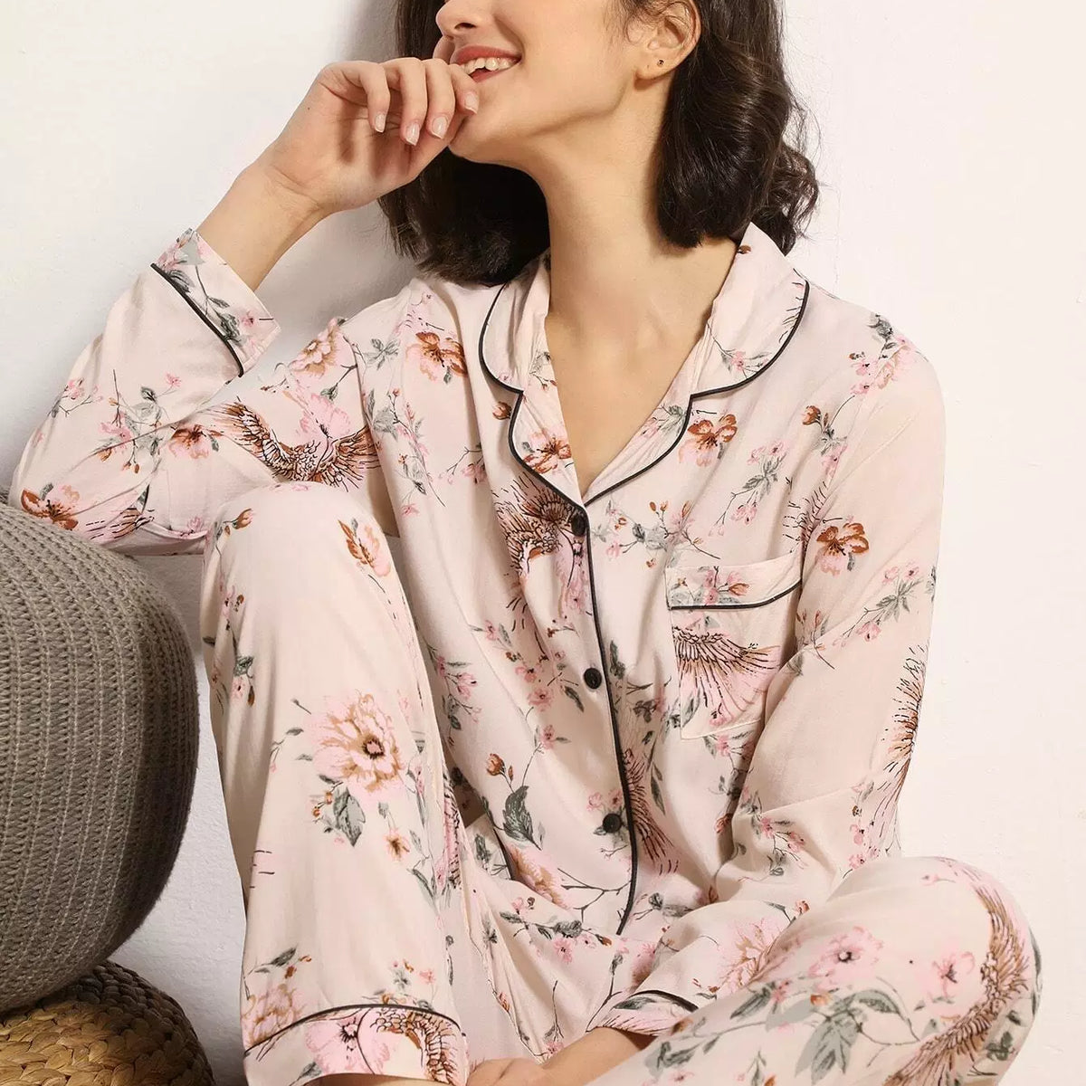 Floral & Animal Print PJ Set – Beisat
