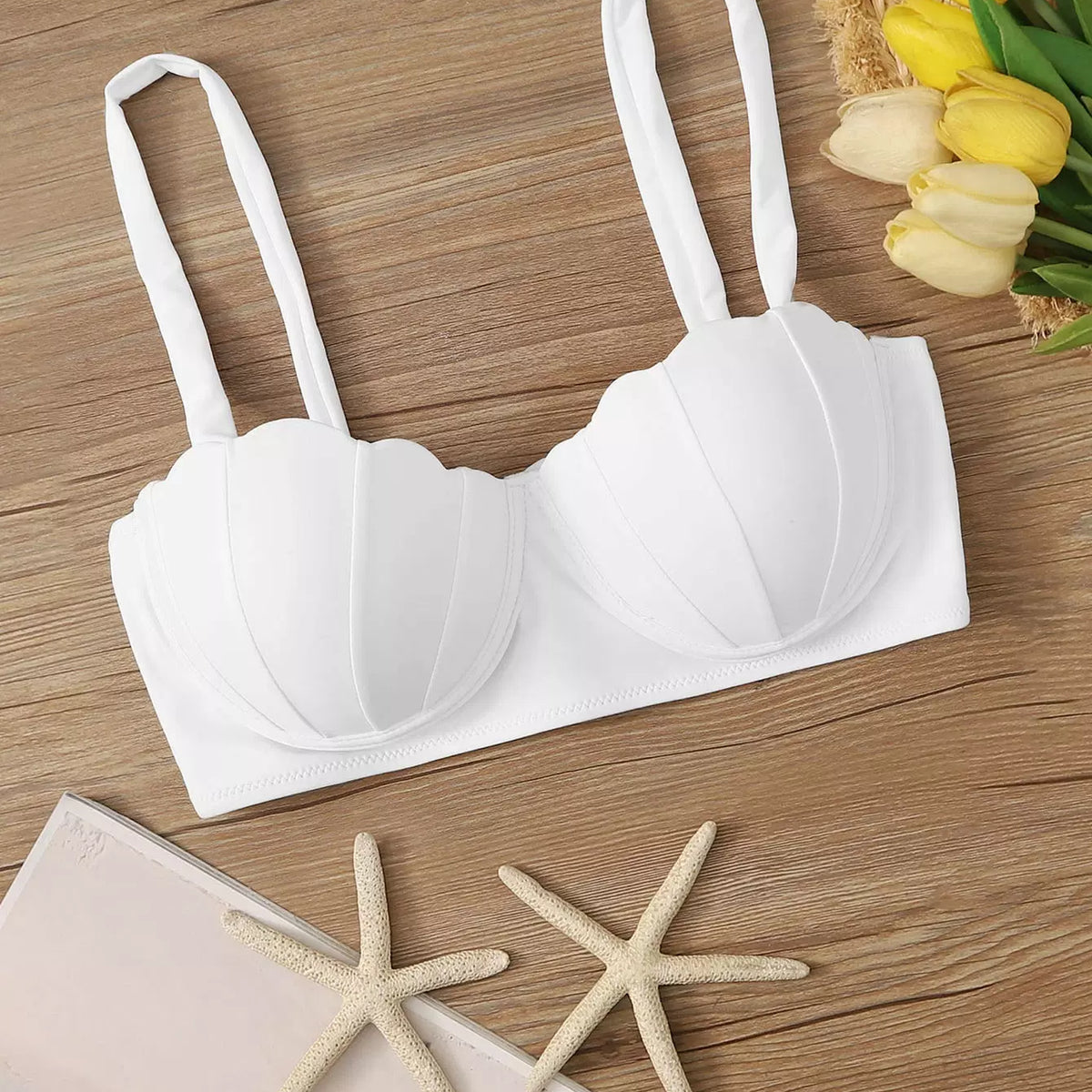 Shell Shaped Underwire Bikini Top – Beisat
