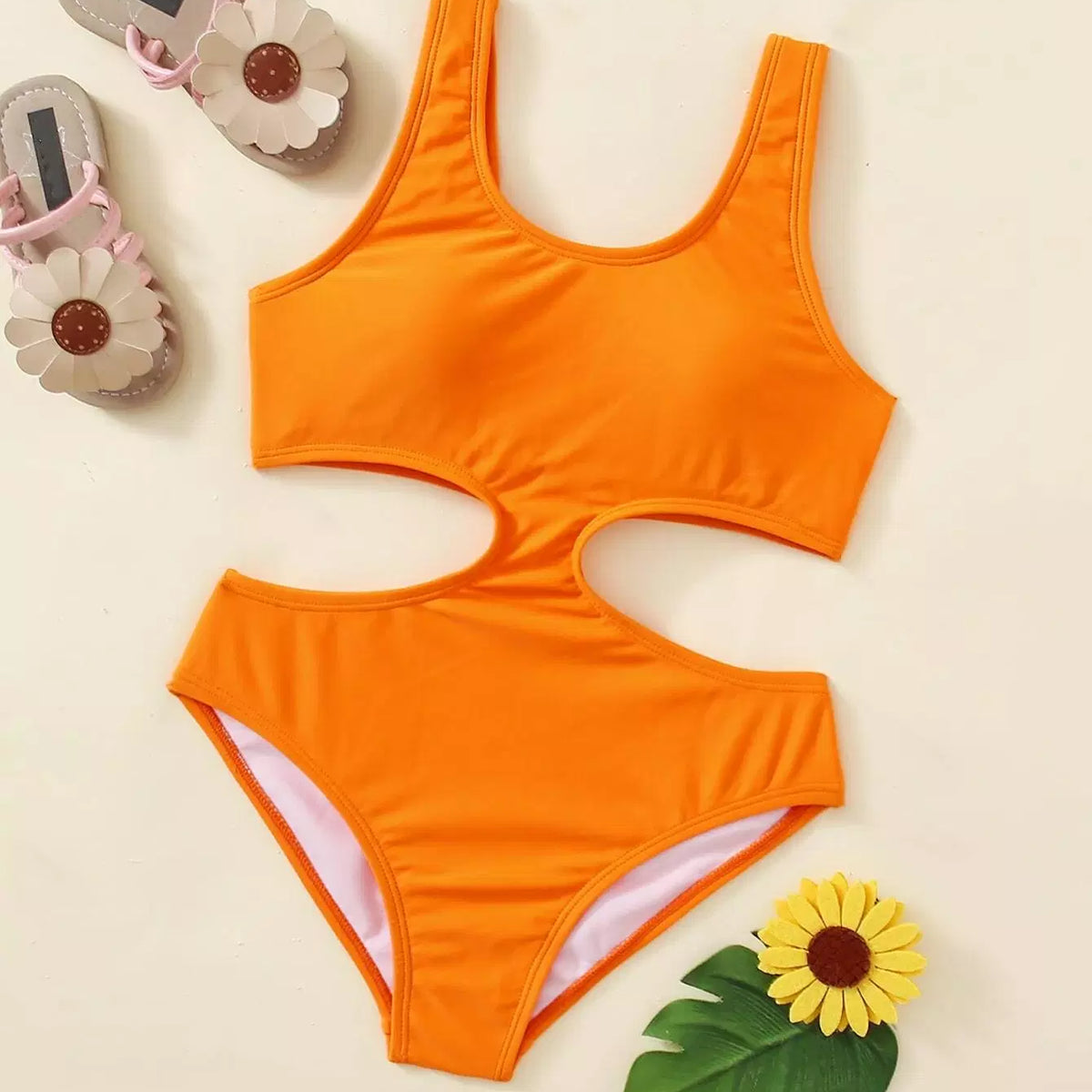 Girls Cut-out One Piece Swimsuit – Beisat