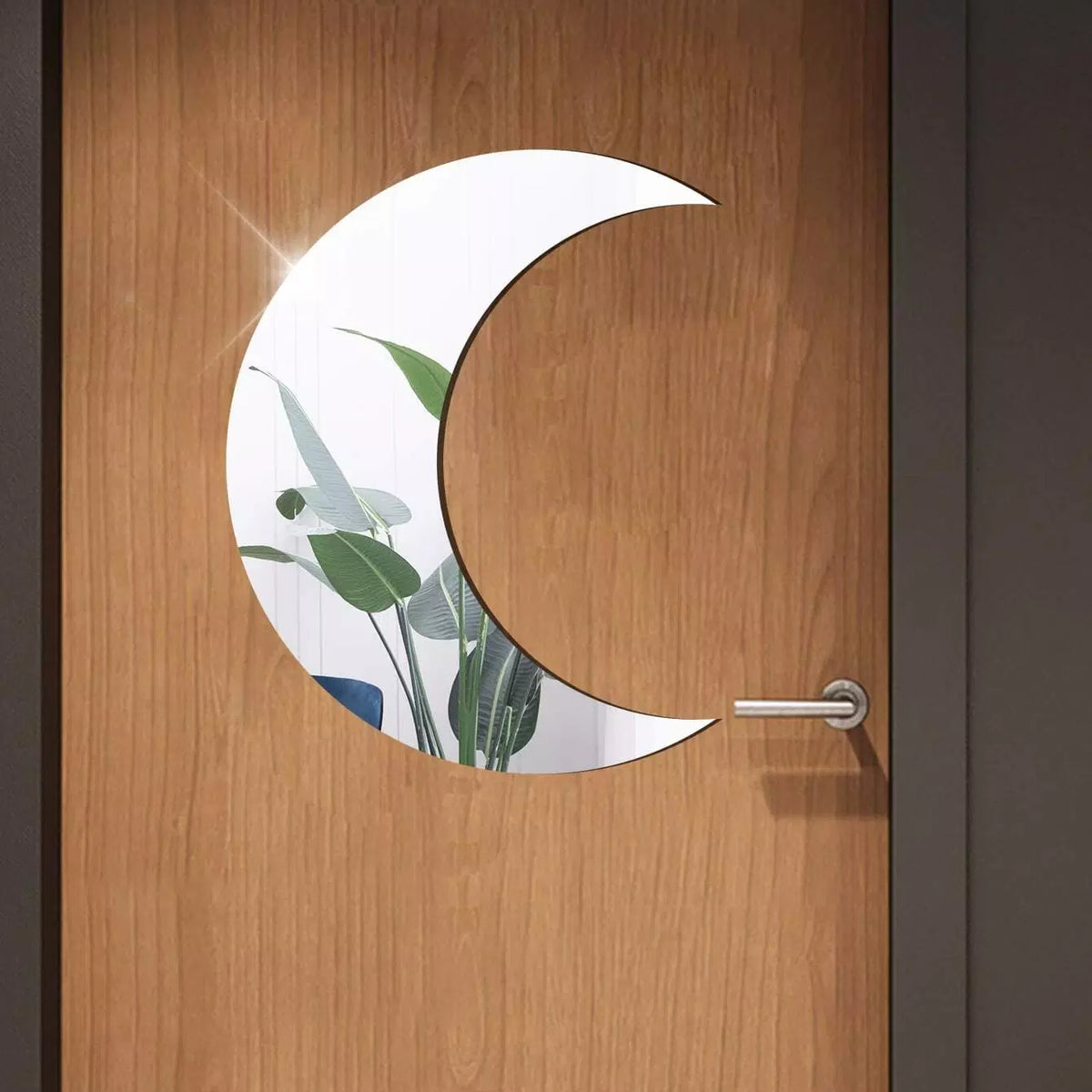 Moon Shaped Mirror Surface Wall Sticker – Beisat