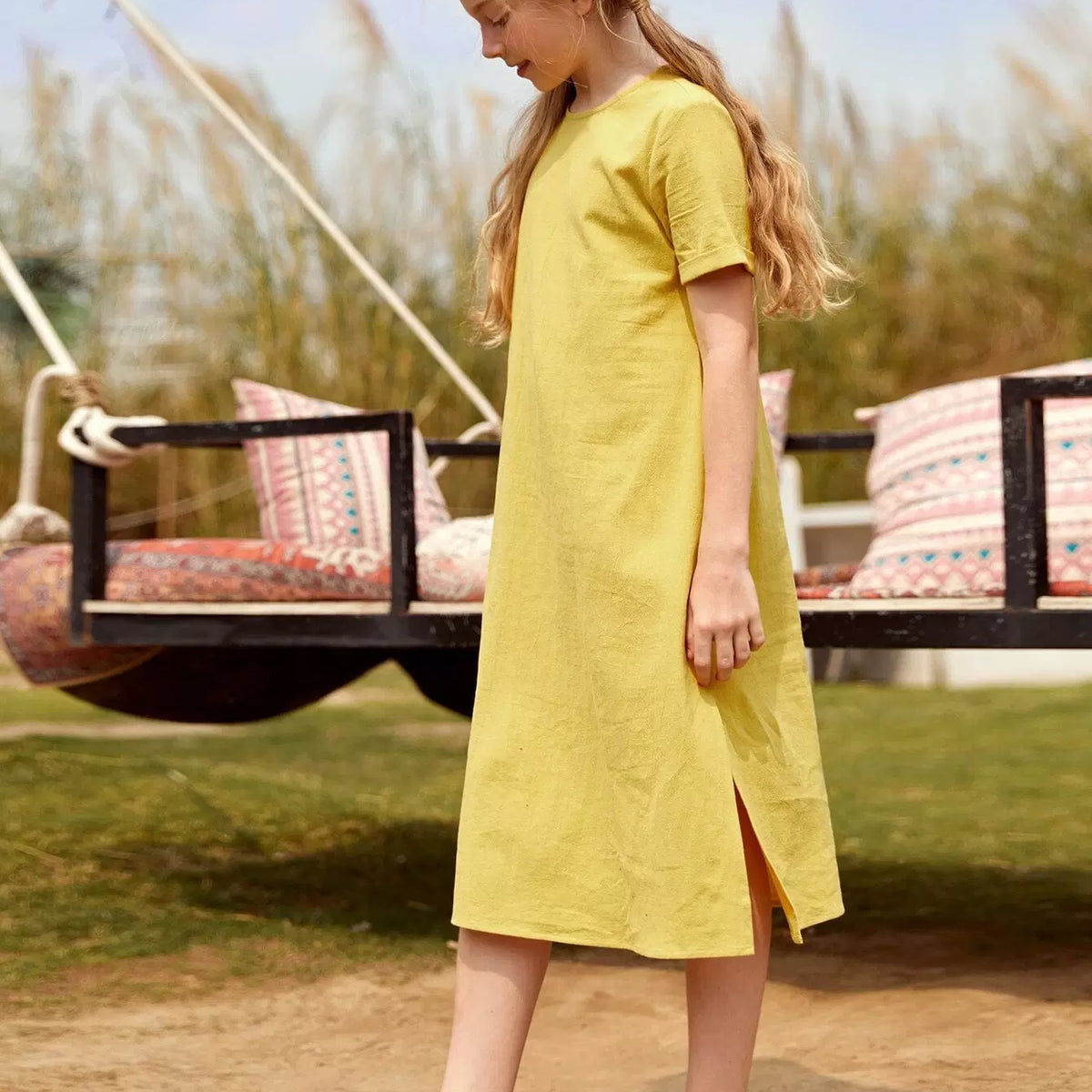 Girls Split Side Dress – Beisat