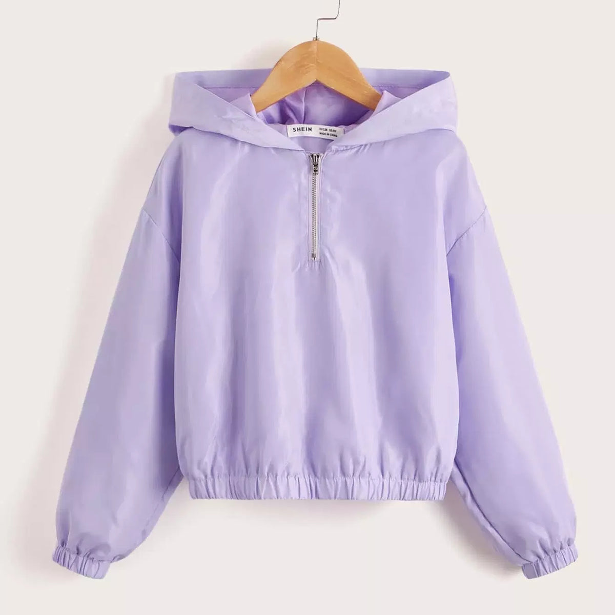 Girls Zipper Half Placket Wind Jacket – Beisat