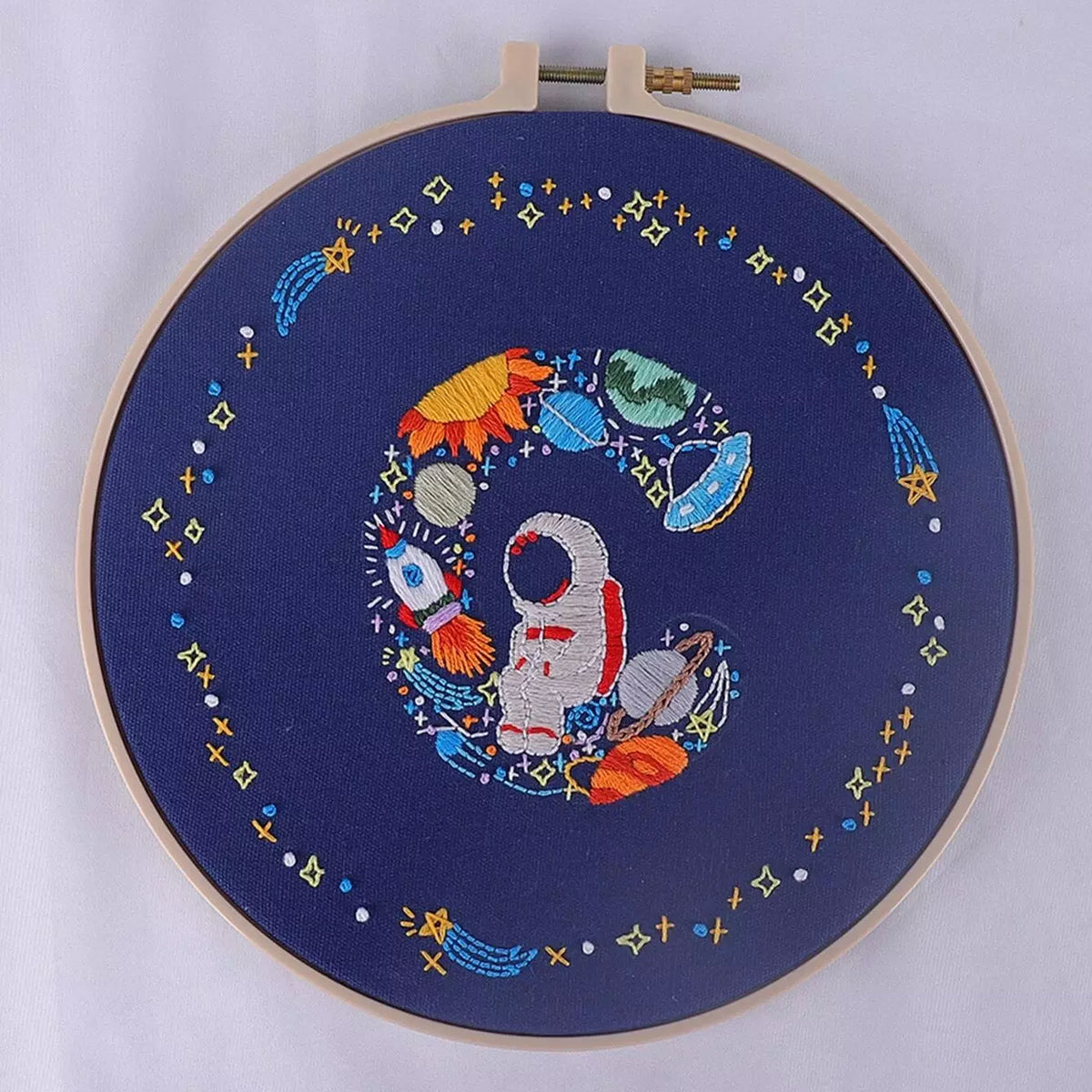 Astronaut Pattern Hand Embroidery – Beisat