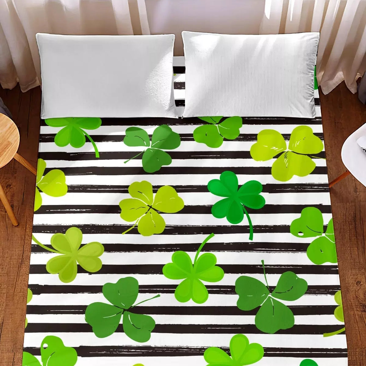 Clover Print Fitted Sheet – Beisat