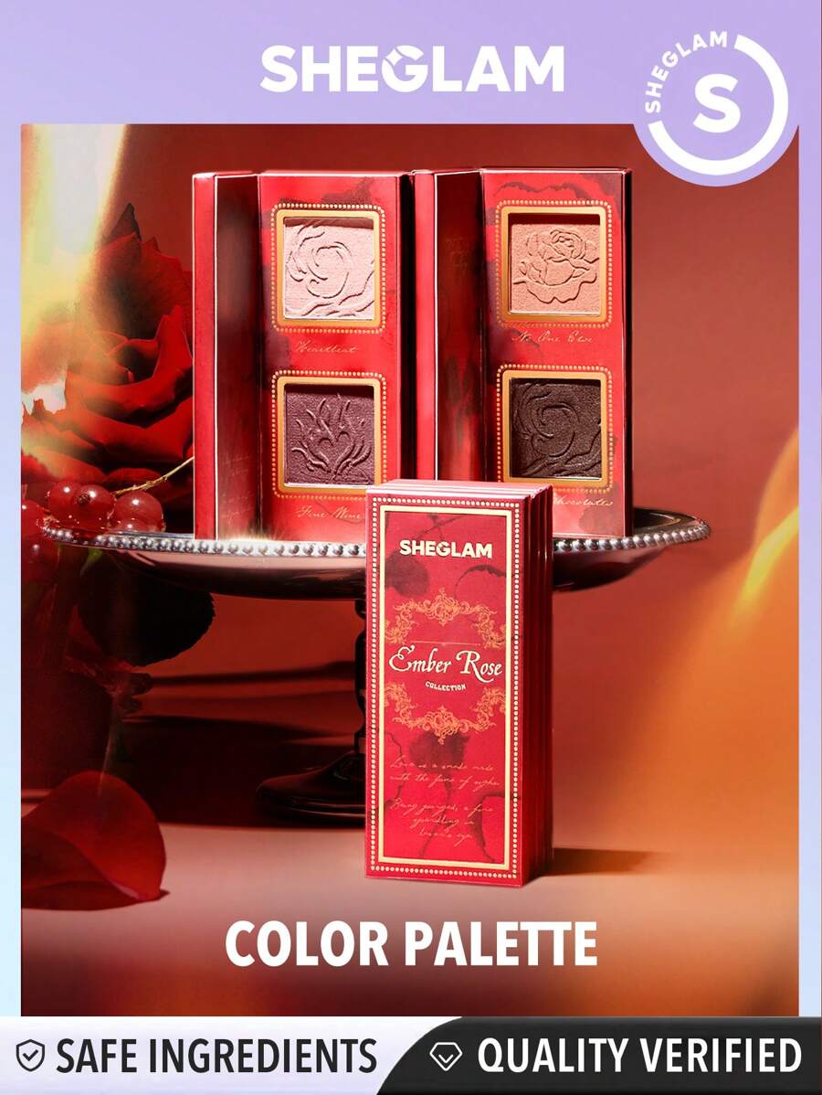 SHEGLAM Ember Rose Burning Devotion Color Palette 4 Colors – Beisat