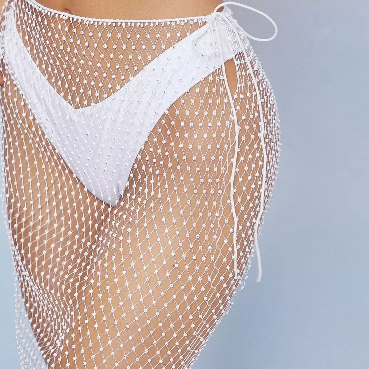 Crystal Diamond Sheer Mesh Cover Up – Beisat